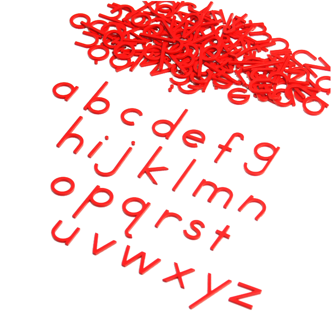 Small Movable Alphabet (Print, Red) – Montessori Outlet, Inc.