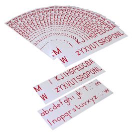 Printed Alphabet (Red)
