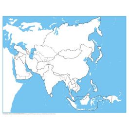 Asia Control Map - Unlabeled