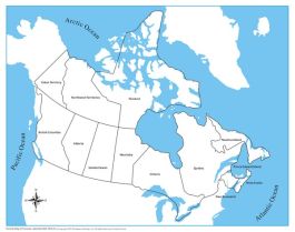 Canada Control Map - Labeled