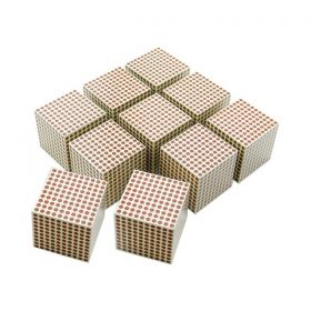 10 Wooden Square of 100